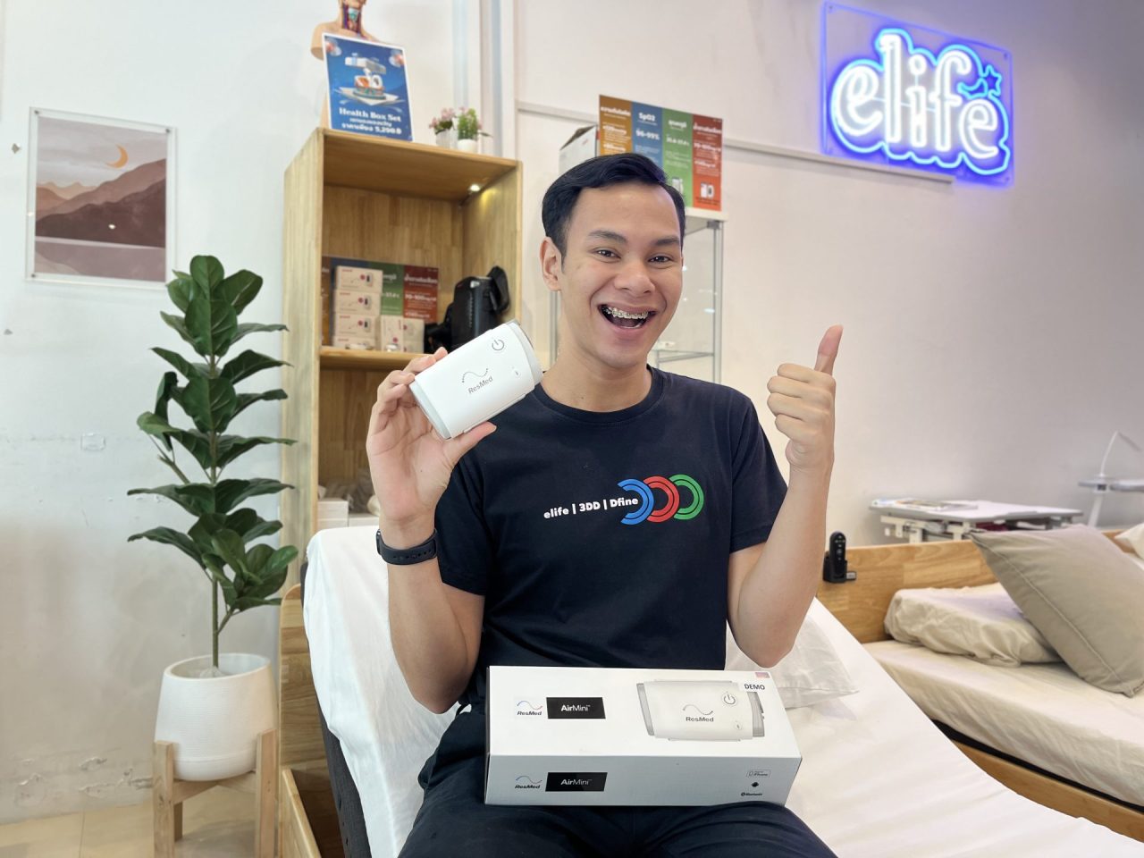 Airmini Full Set | CPAP ขนาดพกพามาเซตพร้อมหน้ากาก Nasal Mask (ประกัน ...