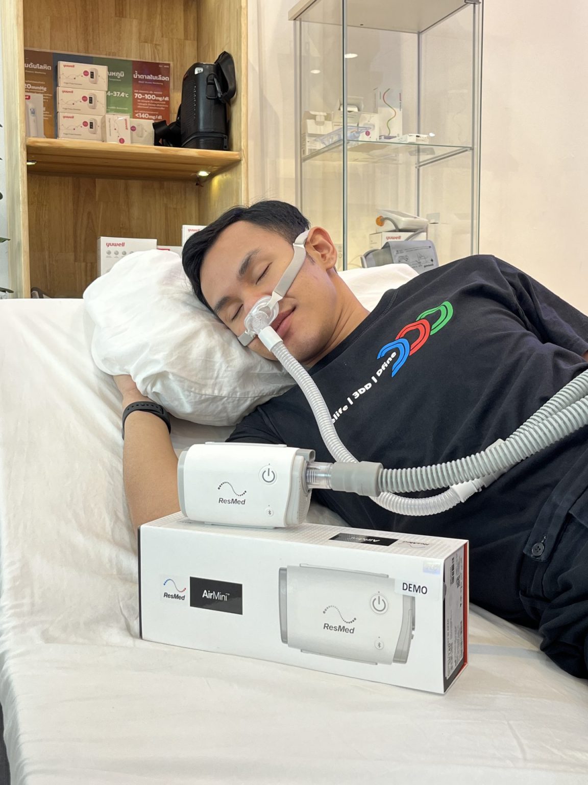 Airmini Full Set | CPAP ขนาดพกพามาเซตพร้อมหน้ากาก Nasal Mask (ประกัน ...